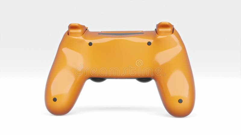 Realistic Video Game Joystick or Gamepad Rotating and Falling on Black ...