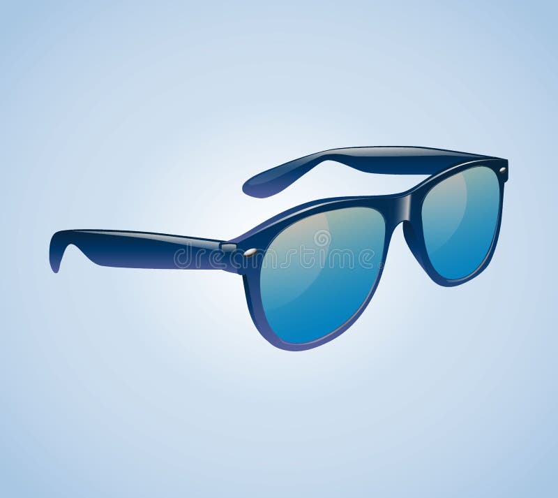Classic Vintage Sunglasses Realistic Isolated Vector Illustration ...