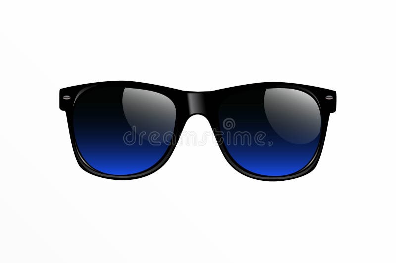 Classic Vintage Sunglasses Realistic Isolated Vector Illustration