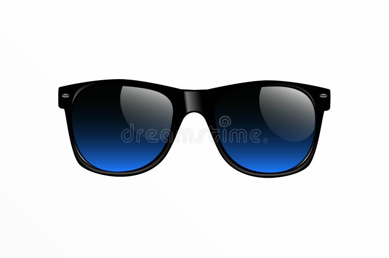 Classic Vintage Sunglasses Realistic Isolated Vector Illustration ...
