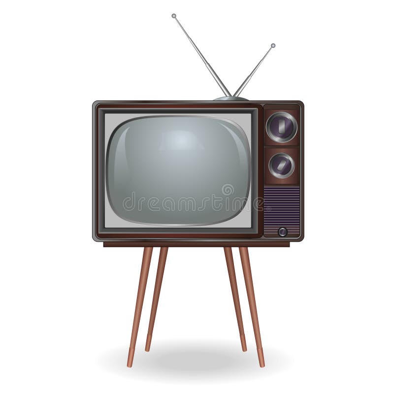 Old color TV stock illustration. Illustration of antique Old color TV stock illustration. Illustration of antique
