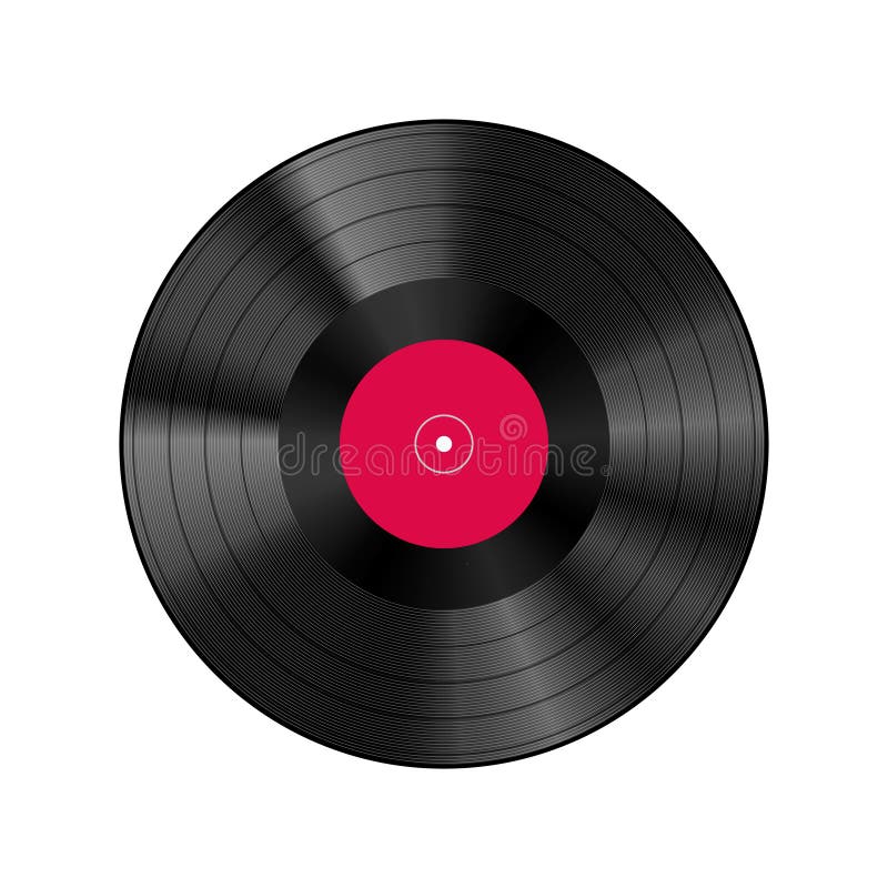 Vinyl Realistic Top View stock vector. Illustration of acoustic - 227760103