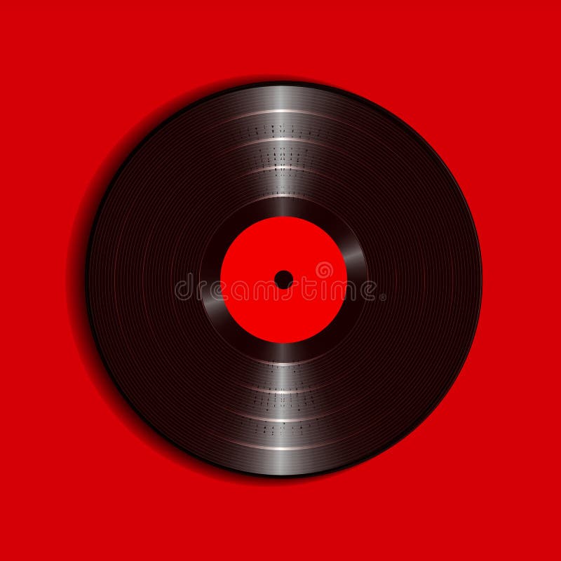 Realistic Vinyl Record with Cover Mockup. Retro Design Stock Vector ...