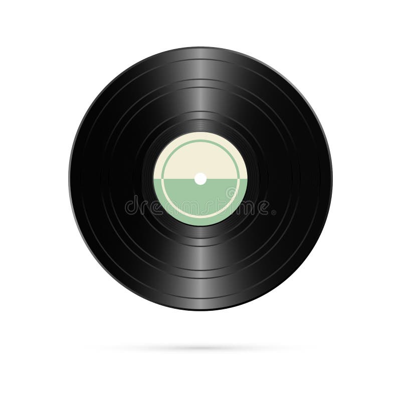 Realistic Vinyl Record. Retro Design Stock Vector - Illustration of ...