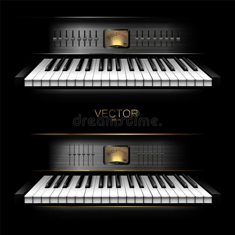 Double keyboard stock vector. Illustration of double - 186813173