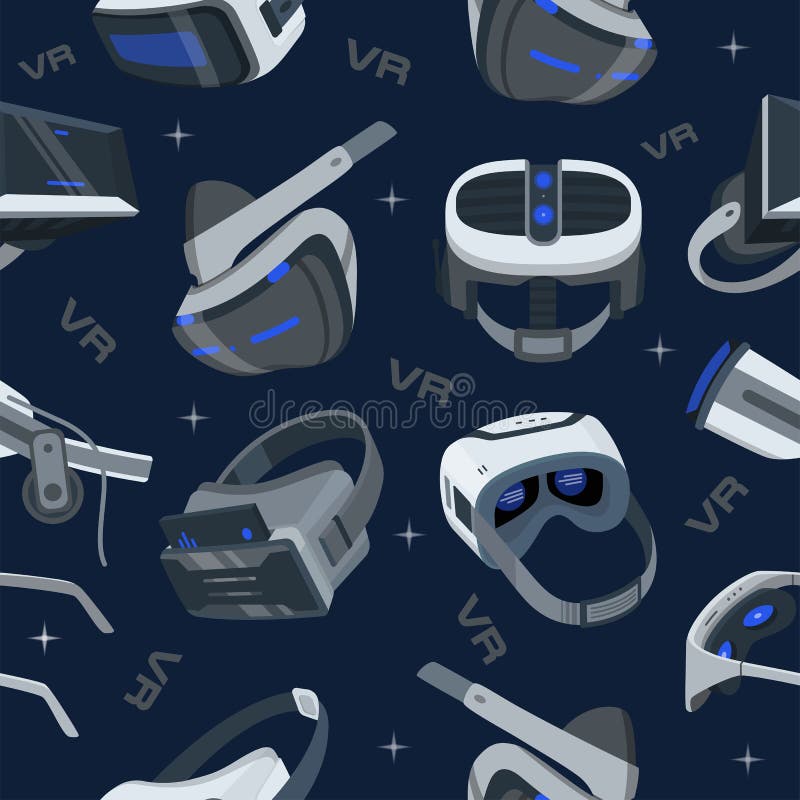 Realistic VR Glasses Collection Stock Vector - Illustration of ...