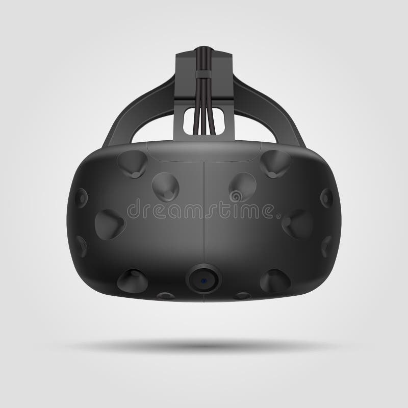 Realistic VR Virtual Reality Glasses Isolated on White Background. VR ...