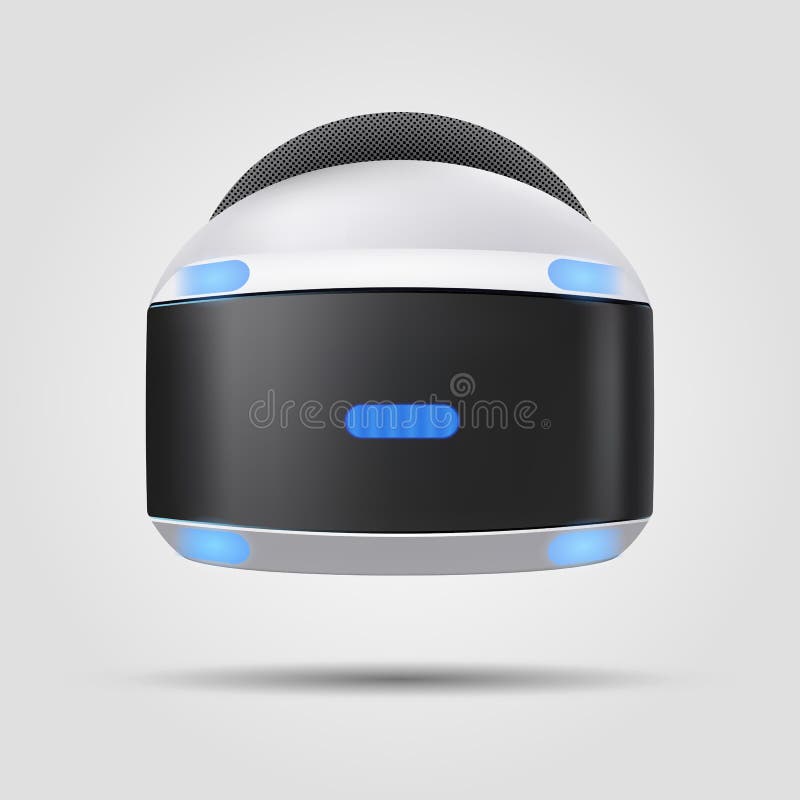 Realistic VR Virtual Reality Glasses Isolated on White Background. VR ...