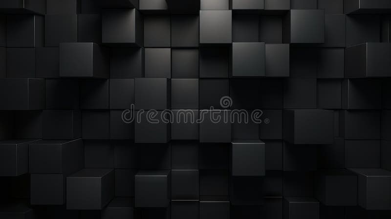 Realistic Wall of Cubes Abstract Background AI Generated Stock ...