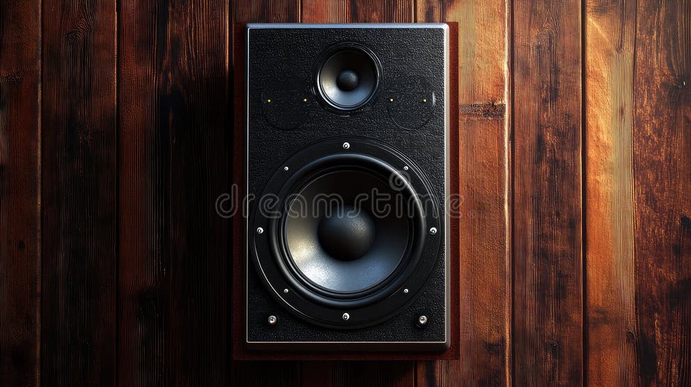 Realistic wall speaker stock illustration. Illustration of aesthetic ...