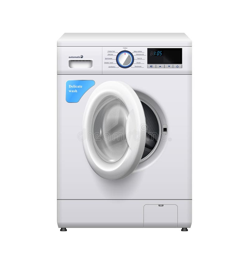 Washing Machine Front Door Open Stock Illustrations – 241 Washing ...