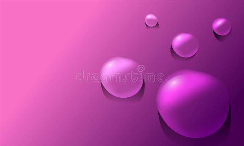 Realistic Water Drop Background in Purple Color Stock Vector ...