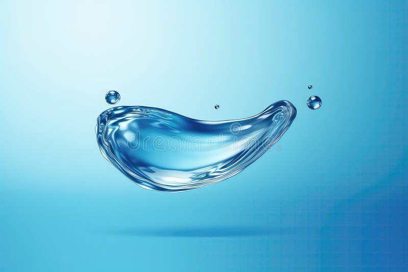 Water Drop Close-Up Surface Water. Generative AI Stock Illustration ...