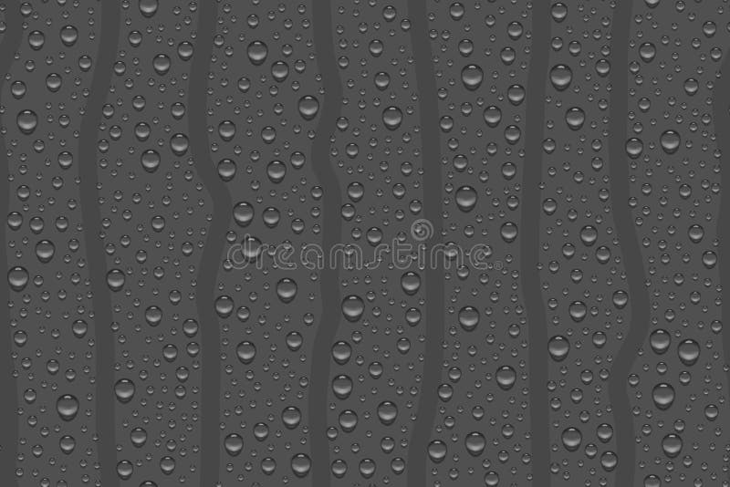 Realistic Water Drop Texture on Dark Background Stock Vector ...