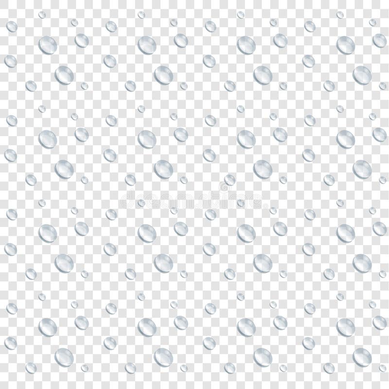 Realistic Water Drop Vectors As Mirror Glass Background on Transparency ...