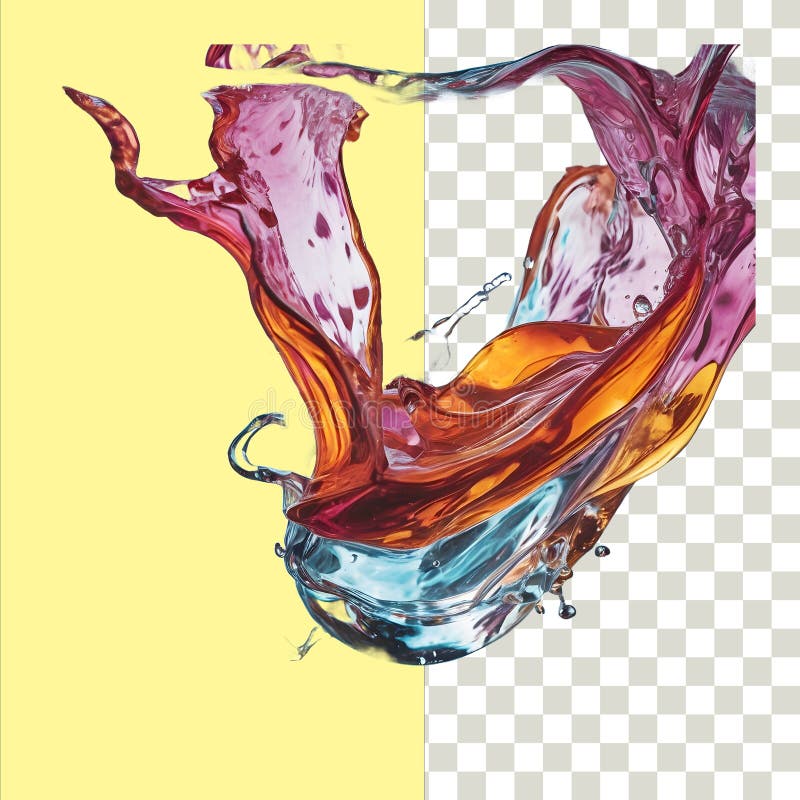 Realistic Water Splash Isolated Wave-style on a Transparent Background ...