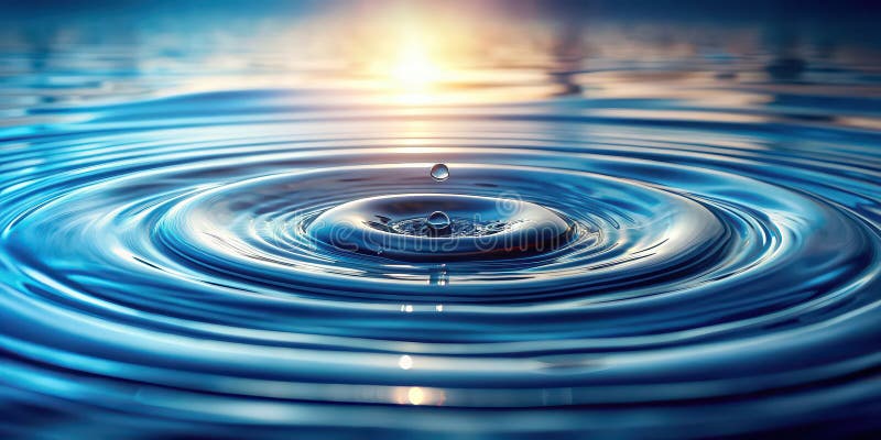 Realistic Water Surface Overlay with Detailed Ripples and Caustic Light ...