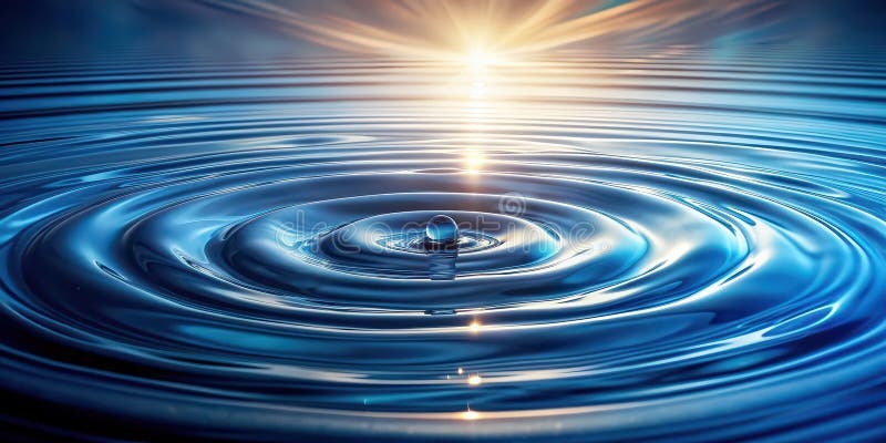 Realistic Water Surface Overlay with Detailed Ripples and Caustic Light ...