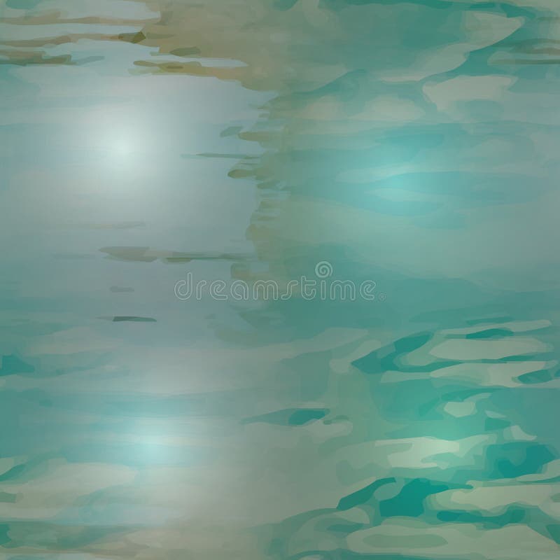 Realistic Water Texture. Seamless Pattern Stock Vector - Illustration ...