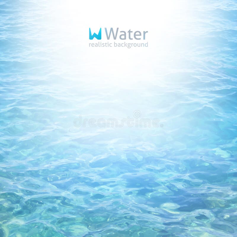 Realistic water stock vector. Illustration of lake, abstract - 51806156