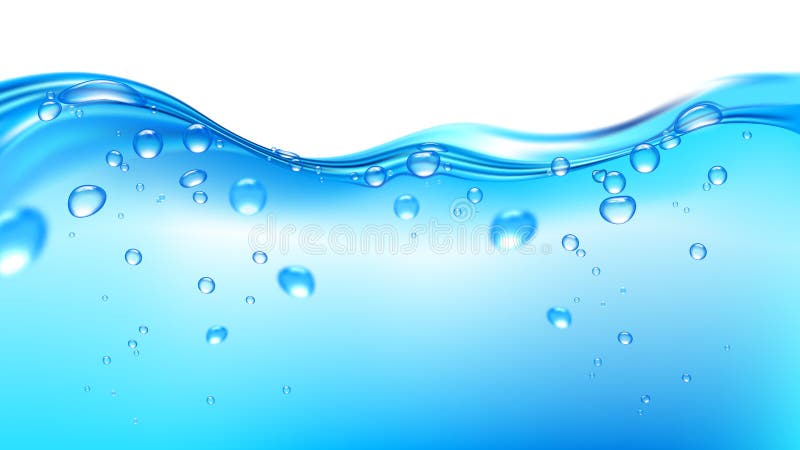 Realistic Water Wave stock vector. Illustration of ripple - 259996964