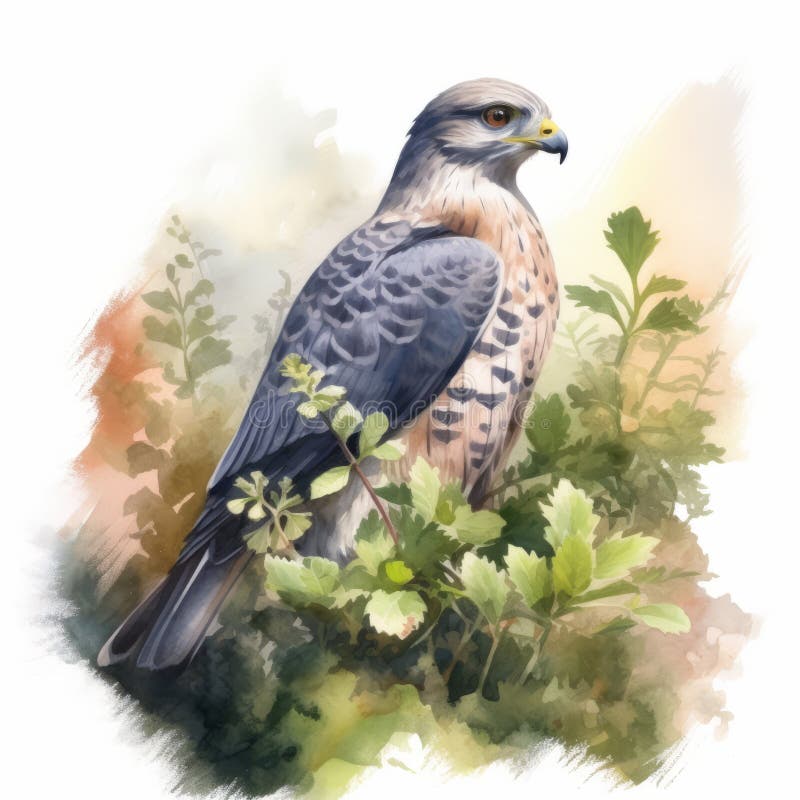 Realistic Watercolor Sketch of Sushi Food: Detailed and Intricate ...