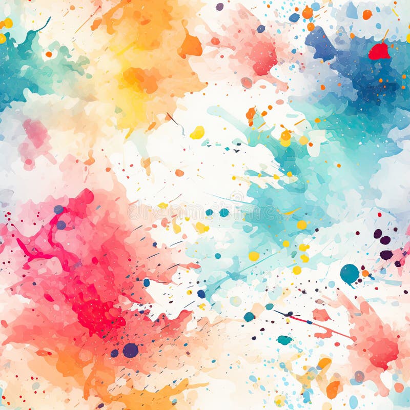 Realistic Watercolor Splashes Texture Stock Illustration - Illustration of effect, texture ...
