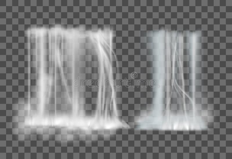 Realistic Waterfall Set Isolated on Transparent Background. Vector ... Realistic Waterfall Set Isolated on Transparent Background. Vector ...