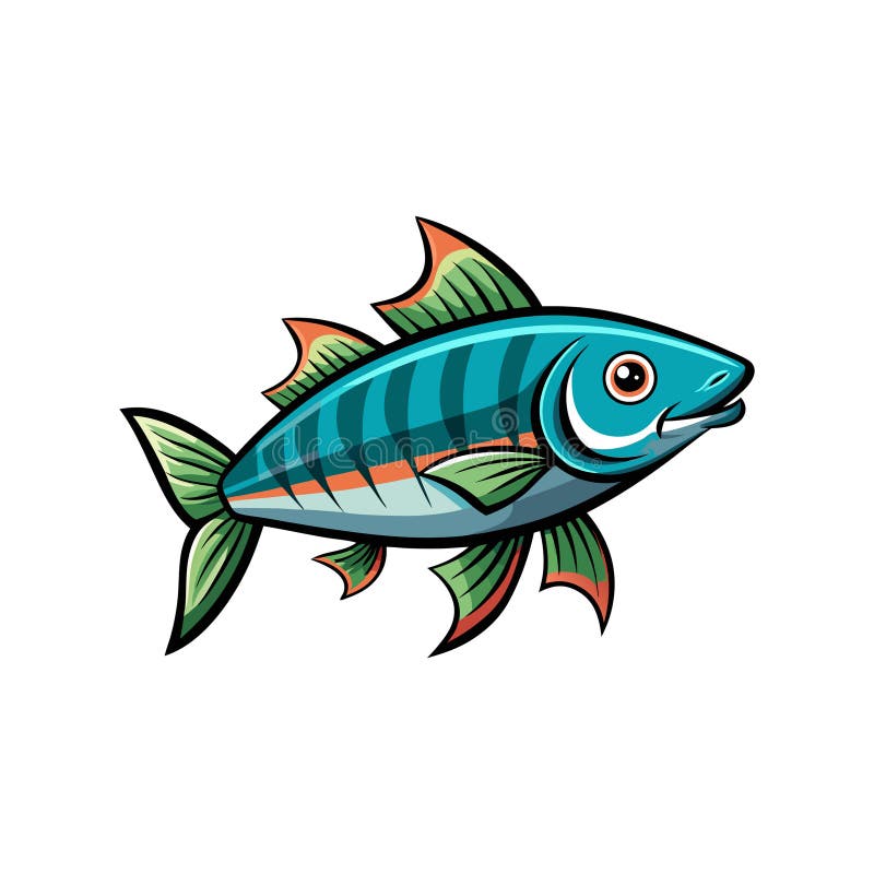 Realistic Watersurge Fish Depiction in Lively Scene Stock Photo ...