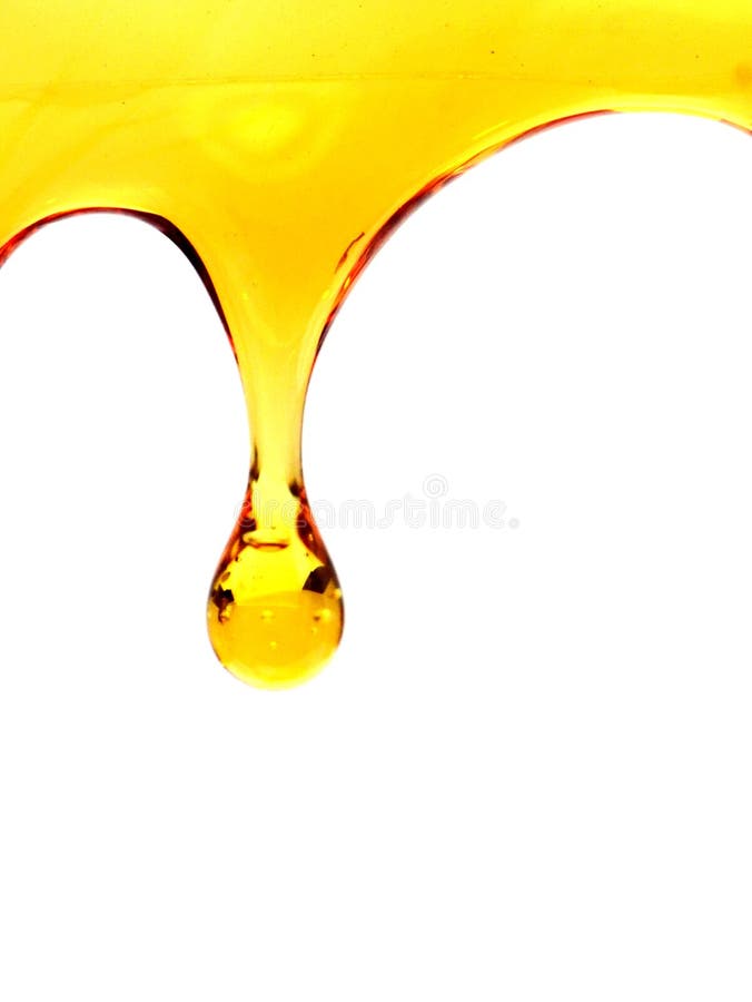 Realistic Oil or Honey Flow Isolated on Transparent Background. Modern ...
