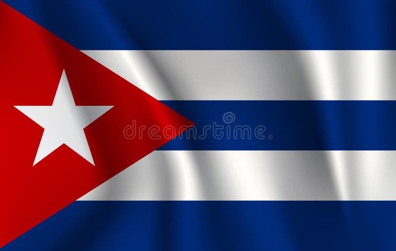 Realistic Waving Flag of the Waving Flag of Cuba, High Resolution ...