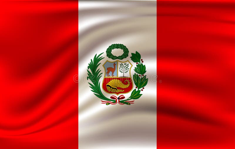 Realistic Waving Flag of the Waving Flag of Peru, High Resolution ...