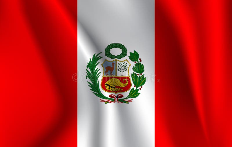 Realistic Waving Flag of the Waving Flag of Peru, High Resolution ...
