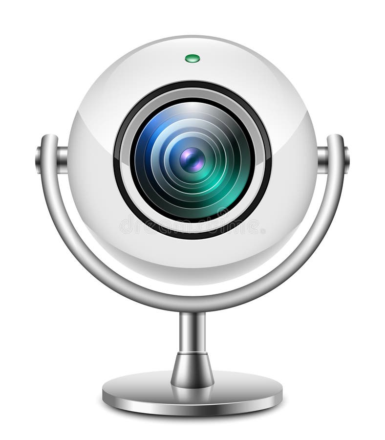 Realistic web camera icon stock vector. Illustration of isolated ...