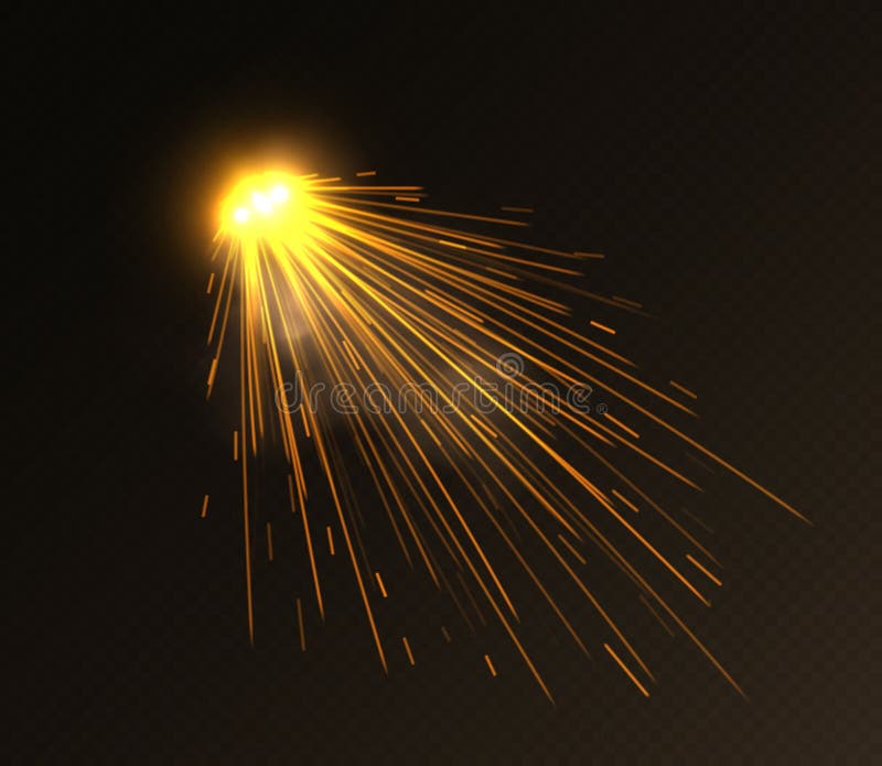 Realistic Welding Sparks, Metal Sparkles from the Welding Machine Stock ...