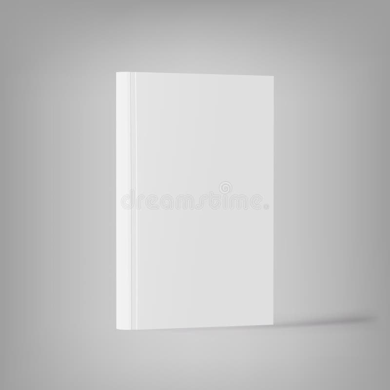 Realistic, Blank Book Template for Design. Mockup on a Gray Ackground ...