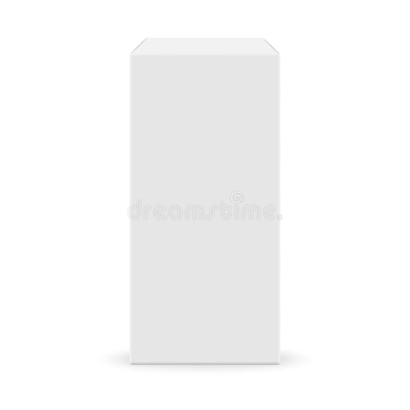 White blank box stock vector. Illustration of long, gift - 117921471