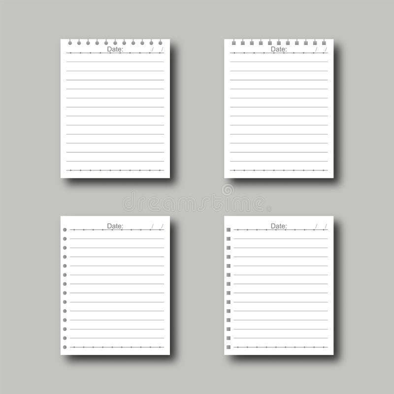 Empty Detached Sheets Stock Illustrations – 6 Empty Detached Sheets ...
