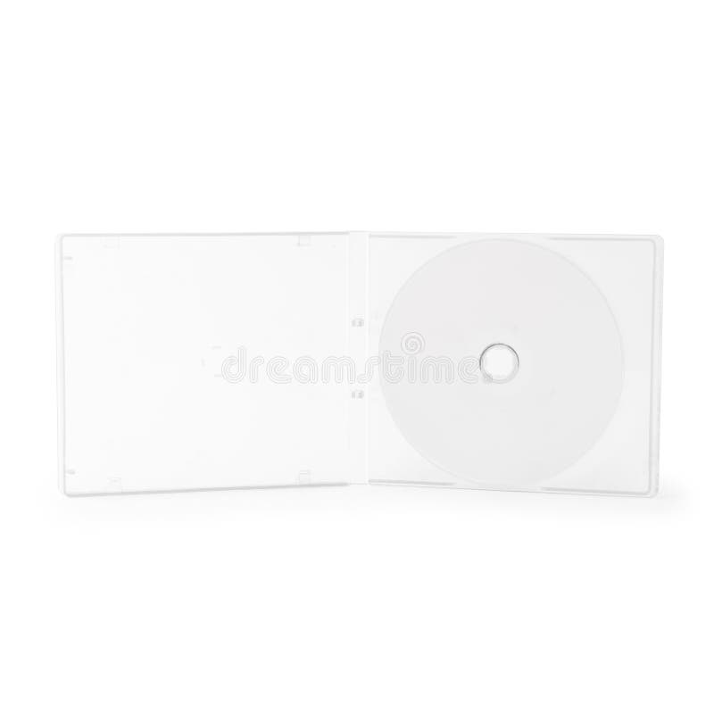 Realistic White Cd with Box Cover Template Isolated on White Background ...