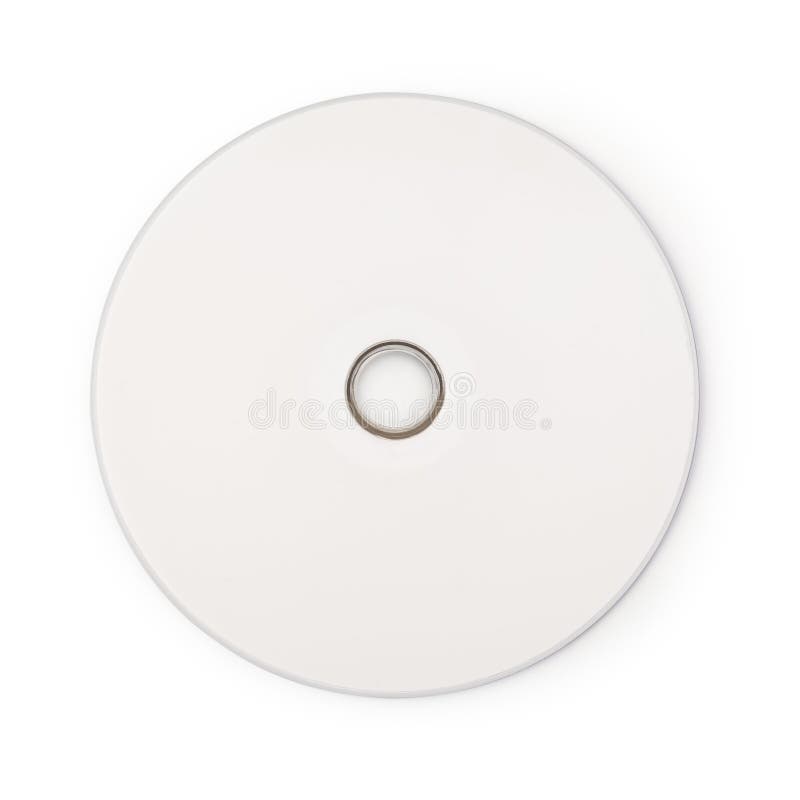 Realistic White Cd Template Isolated on White Background with Clipping ...