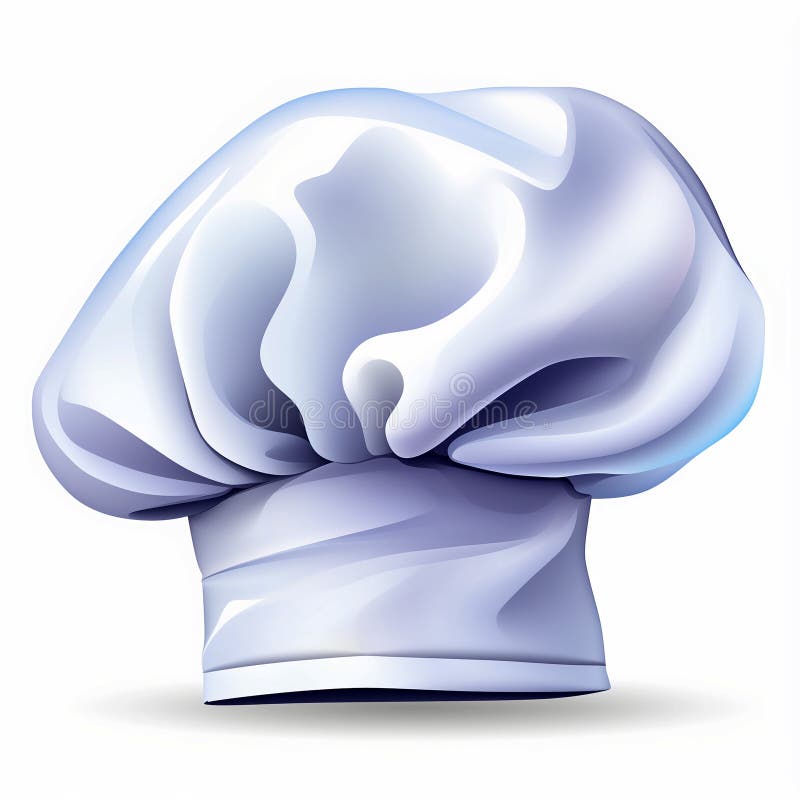 Realistic White Chef Hat with Elegant Design Stock Illustration ...