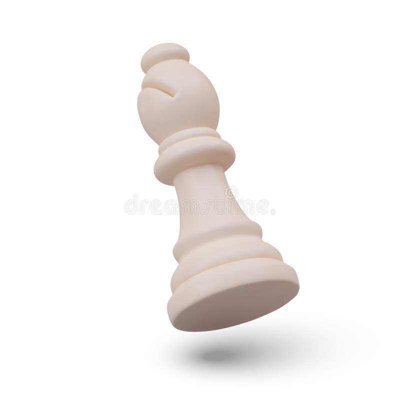 Realistic Bishop on Bright Blue Background with Copy Space Stock ...