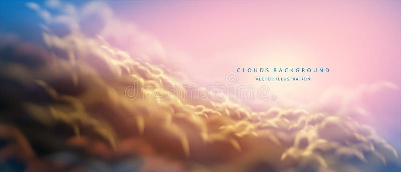 Realistic White Cloud Fog Smoke on Morning Light Sky Blank Space ...