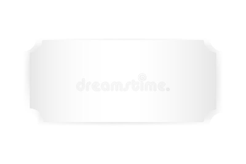 Realistic White Coupon, Ticket, Boarding Pass,voucher Template with ...