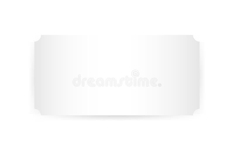 Realistic White Coupon, Ticket, Boarding Pass,voucher Template with ...