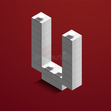 Lego Letter Isometric Stock Illustrations – 225 Lego Letter Isometric ...