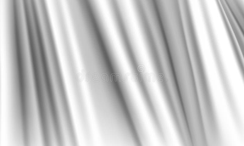 Realistic White Fabric Wave Grey Shadow Background Texture Vector Stock ...