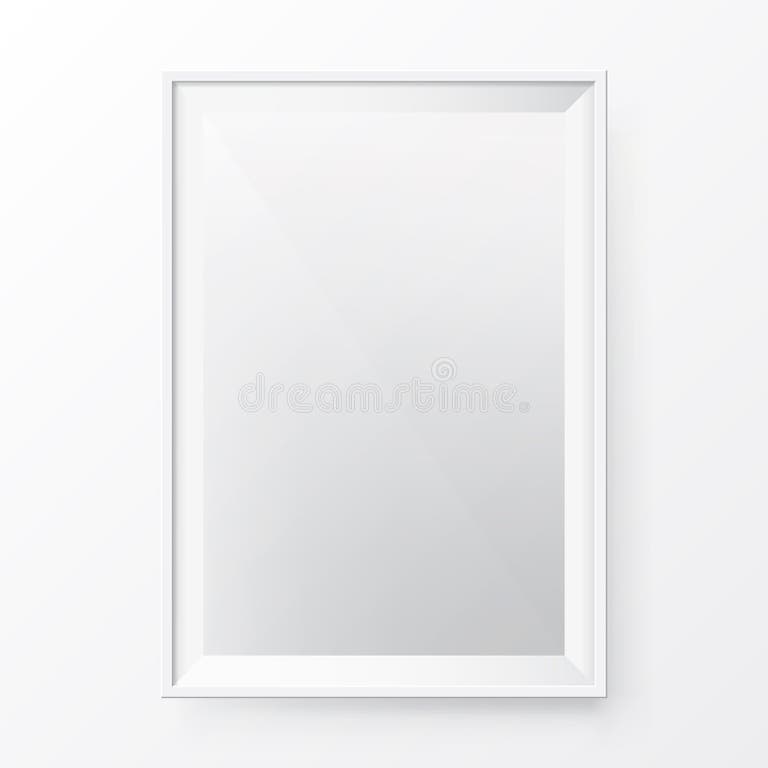 Realistic White frame stock vector. Illustration of cool - 88744117