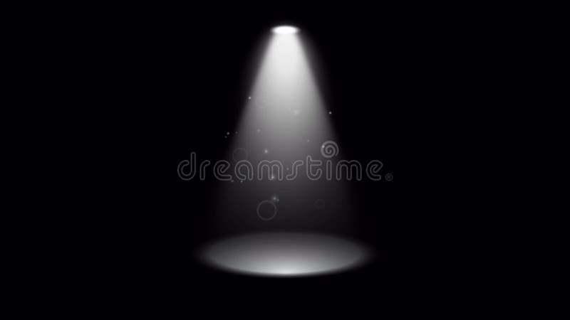 Realistic White Light Beam on Black Background. Stock Video - Video of ...