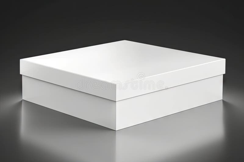 Realistic White Package Box for Software and Electronic Devices ...